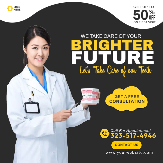 Dentist Marketing Ads Template | PosterMyWall