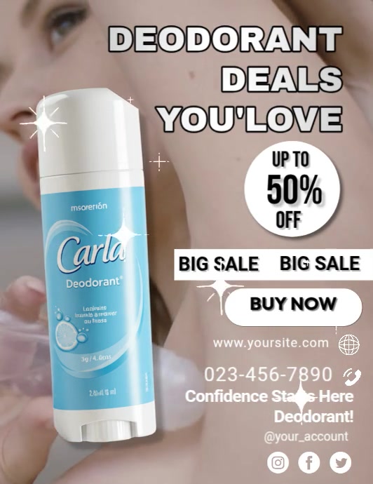 Deodorant Deals You’ll Love Template | PosterMyWall