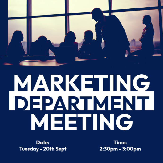 department meeting Template | PosterMyWall