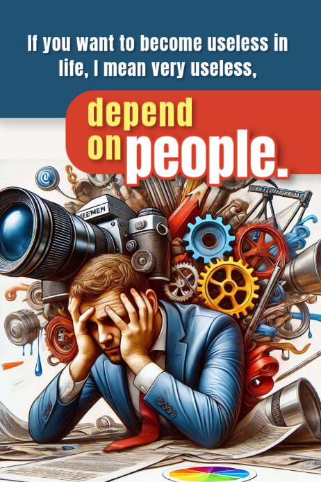 Depend on people Template | PosterMyWall
