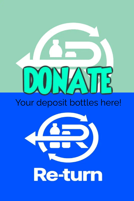 Deposit Return Scheme donate sign for school Template | PosterMyWall