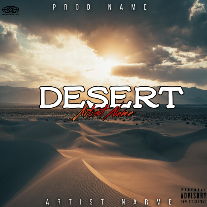Desert mixtape cover Template | PosterMyWall