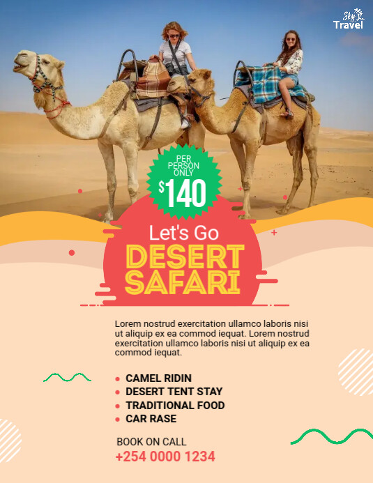 Copy of Desert Safari Flyer | PosterMyWall