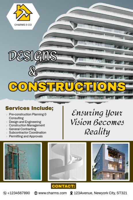 Design & Construction Poster Template | PosterMyWall