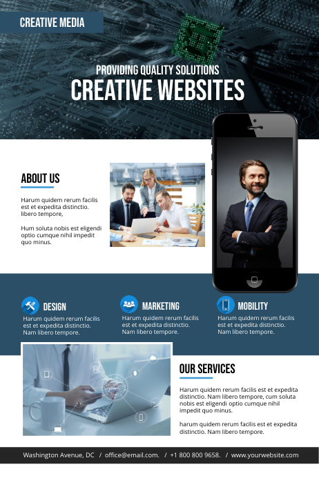 Design Agency Poster Template | PosterMyWall