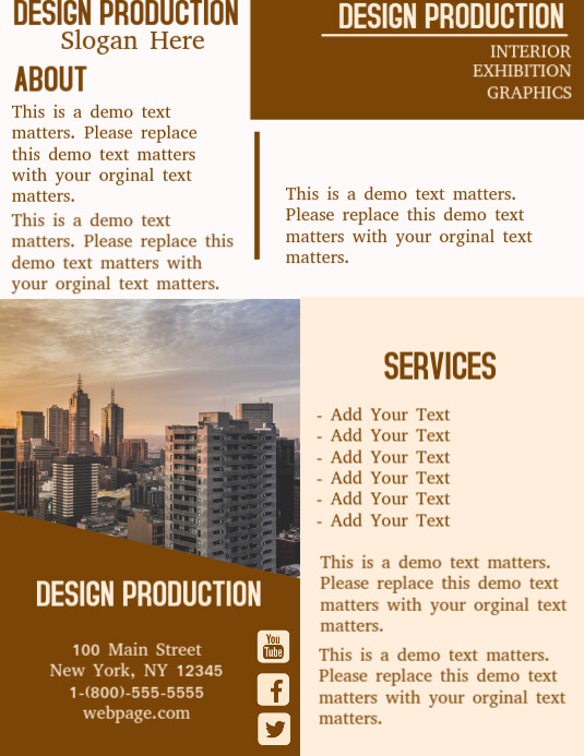 Design Production Company Template | PosterMyWall