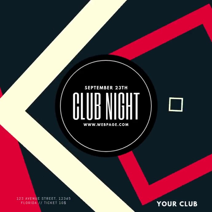 Copia de design retro party,throwback concert flyer invitation ...