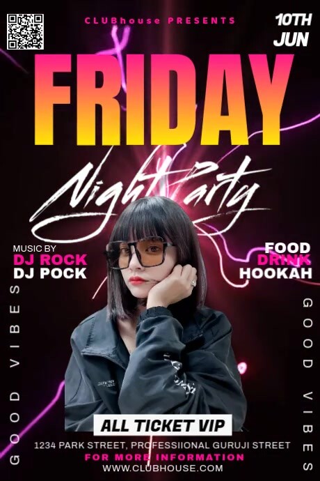 design retro party,throwback concert flyer invitation Template ...