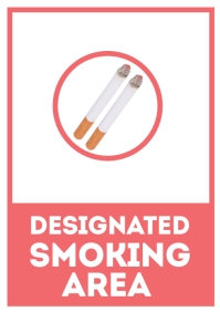 Designated Smoking Area sign printable a4 (2) Template | PosterMyWall