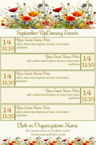 September Calendar Template | PosterMyWall