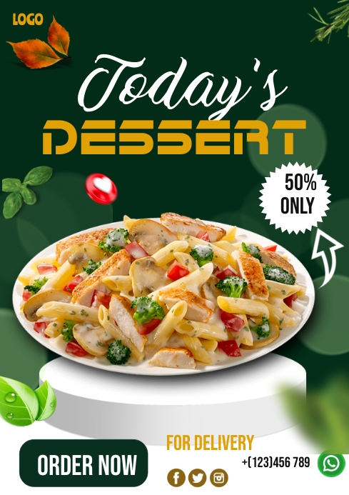 Dessert Ads Template | PosterMyWall