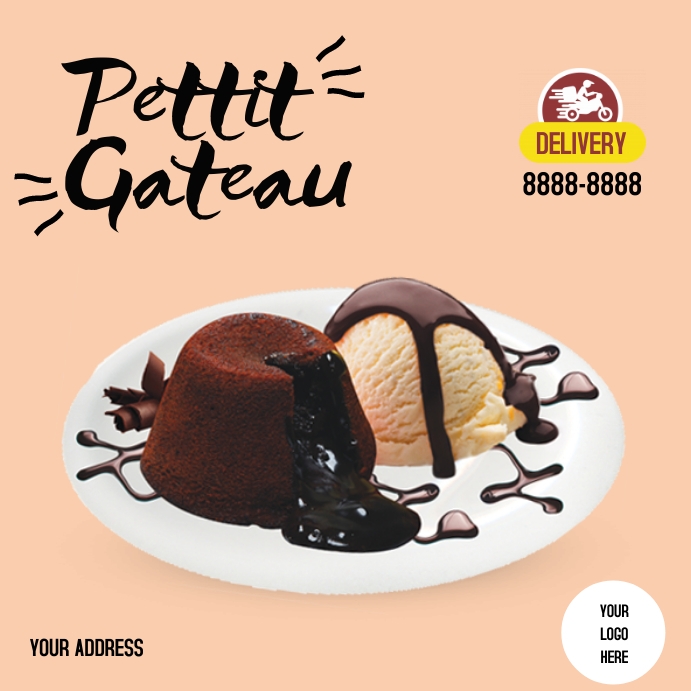 Plantilla de Postres | PosterMyWall