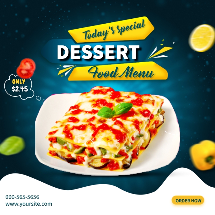 Dessert Food Ads Template | PosterMyWall