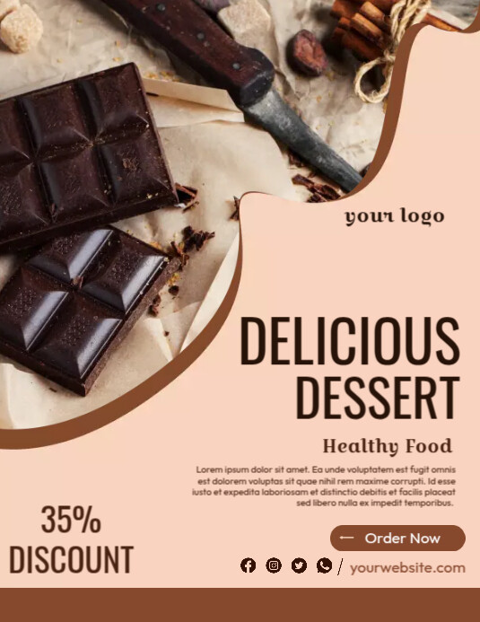 Dessert Menu Template | PosterMyWall