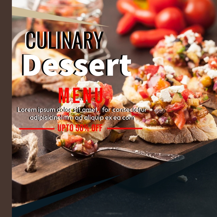 Dessert Menu Template | PosterMyWall