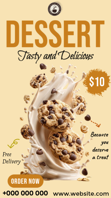 Dessert Menu Flyer Template | PosterMyWall