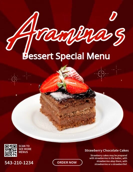 Dessert Special Menu Template | PosterMyWall