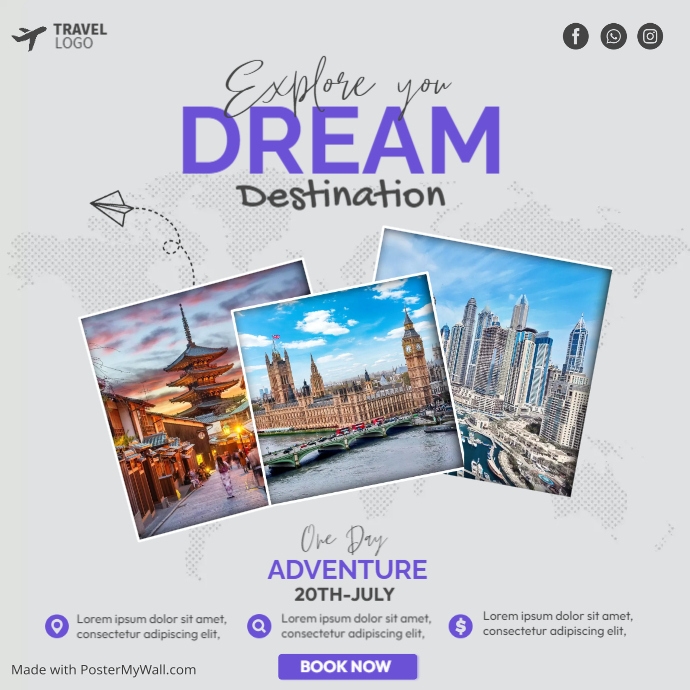 Copy of Destination Tourist Spots | PosterMyWall