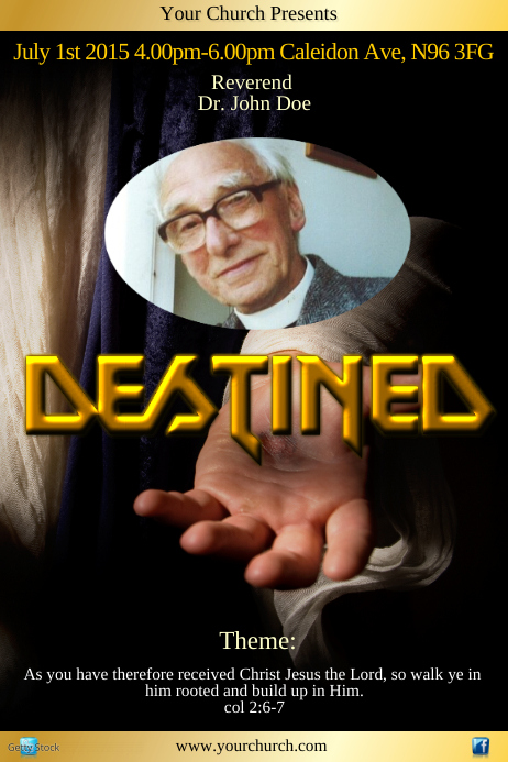 Destined Poster Template | PosterMyWall