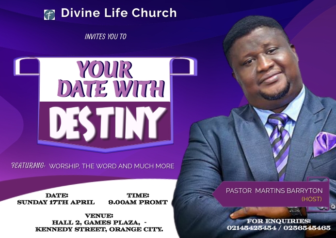 DESTINY PROGRAM Template | PosterMyWall