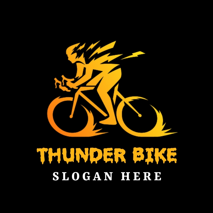 Copia de Detailed bike logo template | PosterMyWall