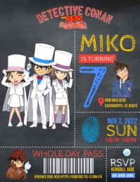 Detective Conan Template | PosterMyWall
