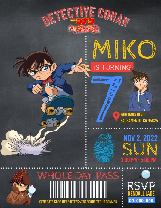 Copy of Detective Conan | PosterMyWall