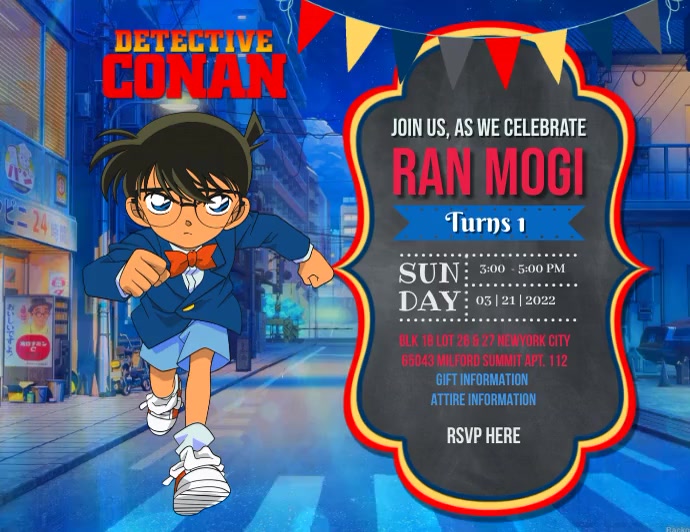 Copy of Detective Conan | PosterMyWall