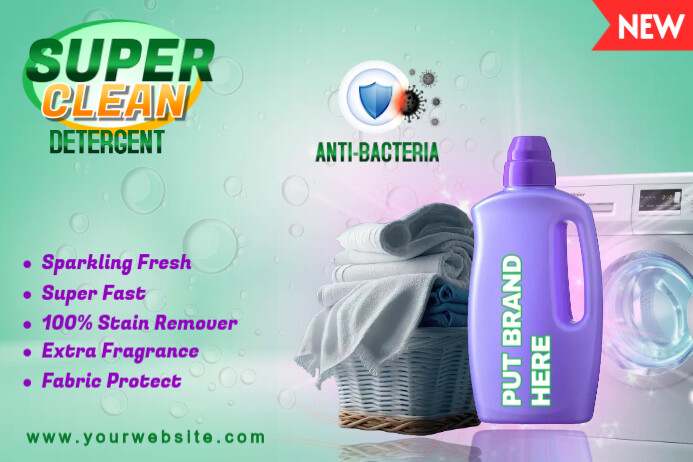 Detergent poster Template | PosterMyWall