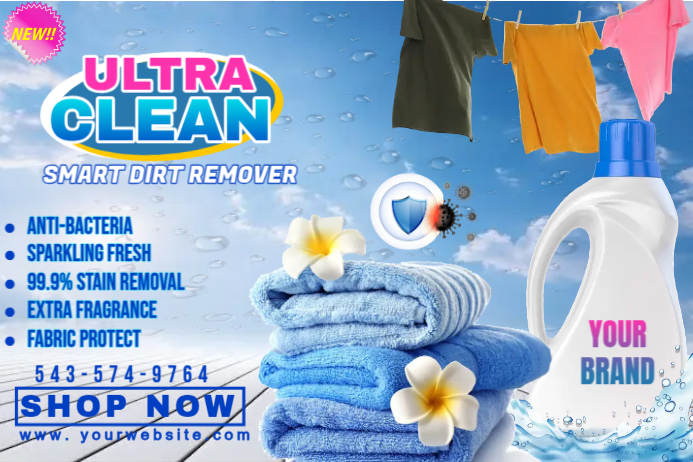 Detergent poster Template | PosterMyWall