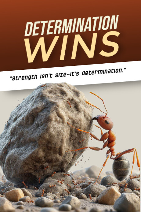 Plantilla de Determination | PosterMyWall