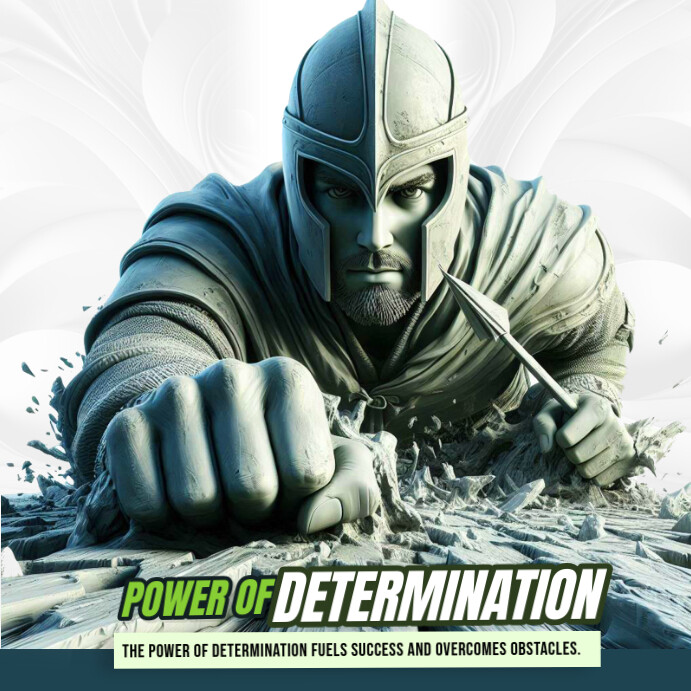 Modèle Determination | PosterMyWall