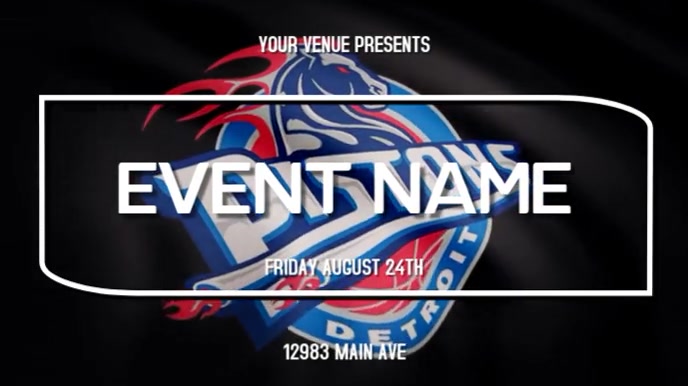 Detroit Pistons Template | PosterMyWall