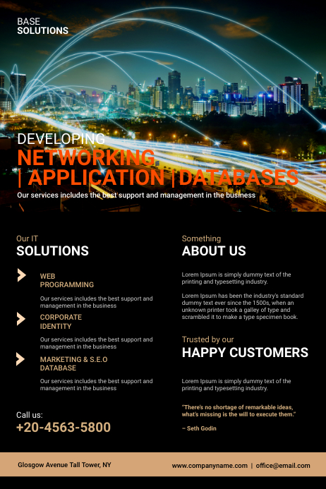 Developer Agency Flyer Template | PosterMyWall