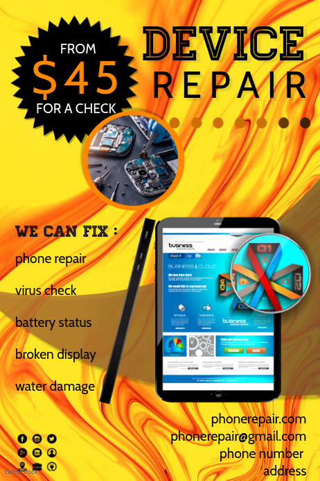Copy of Device repair | PosterMyWall