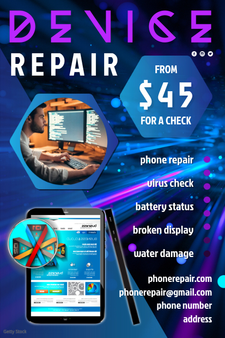 Copy of Device Repair Flyer | PosterMyWall