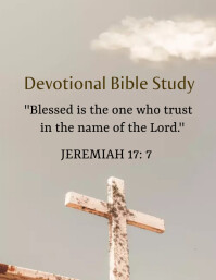 Devotional Bible Study Template | PosterMyWall