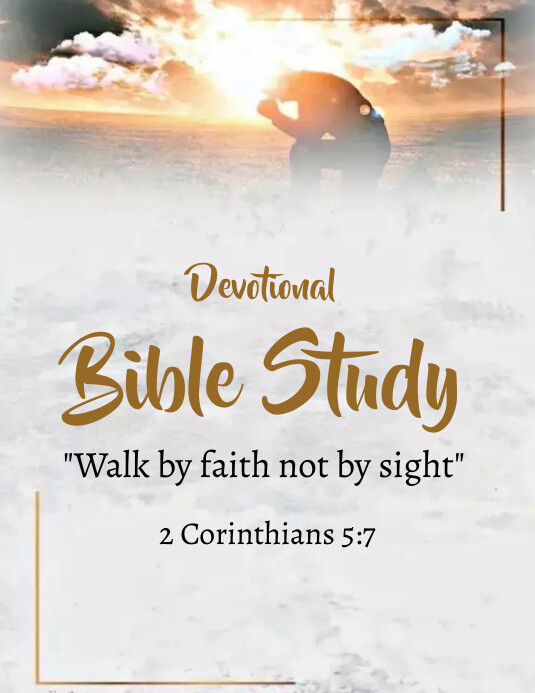 Devotional Bible Study Template | PosterMyWall