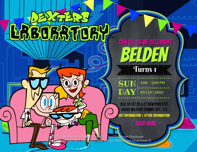 Dexter's Laboratory Template | PosterMyWall