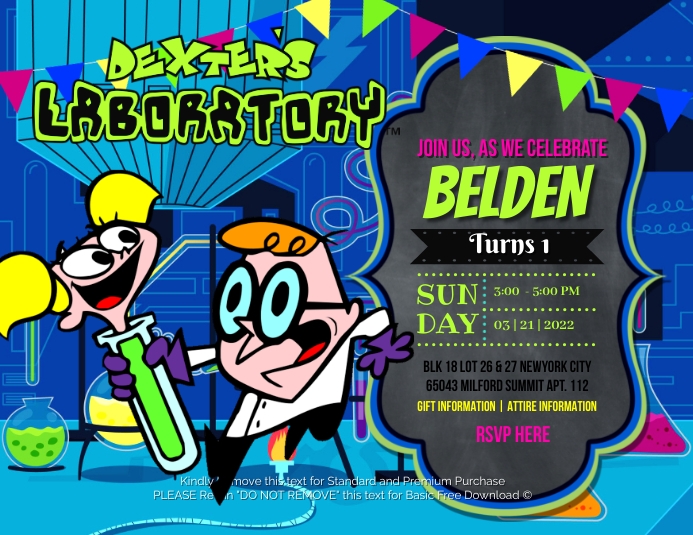 Copy of Dexter's Laboratory | PosterMyWall
