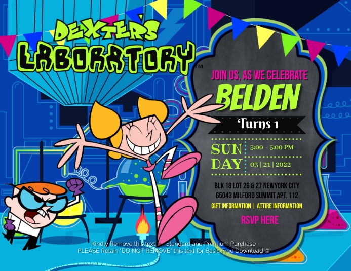 Dexter's Laboratory Template | PosterMyWall