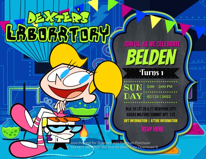 Copy of Dexter's Laboratory | PosterMyWall