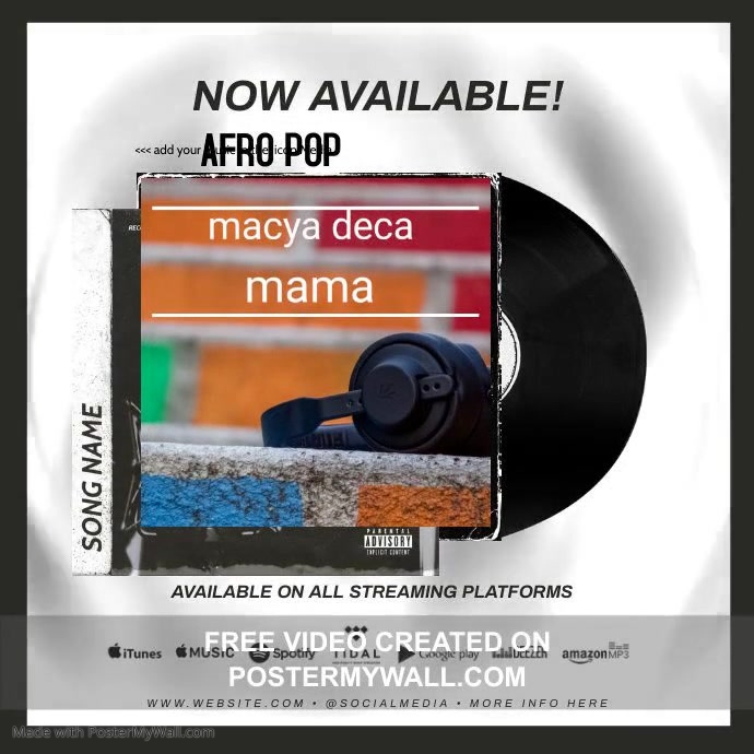 Copy of "New Single" NEW ALBUM RELEASE PROMO AD | PosterMyWall