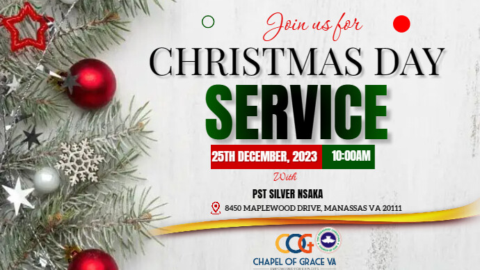Christmas Day Service 2023 | PosterMyWall