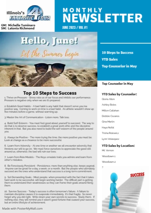 Newsletter Design Template | PosterMyWall