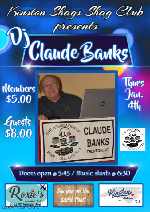 2024-01-04 Claude Banks | PosterMyWall