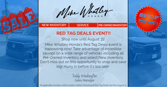 Red Tag Sales Event EXTENDED | PosterMyWall