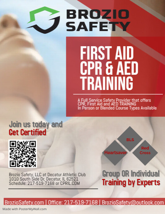 CPR and First Aid Training Flyer Template | PosterMyWall