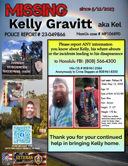 Kelly Missing -Crime Stoppers Reward-with QR Flyer8-7-23 (4) | PosterMyWall