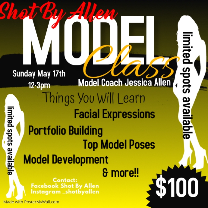 Copy of Copy of Model Agency Flyer | PosterMyWall